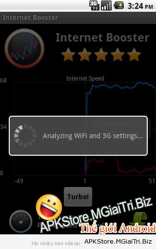 Internet Speed Up Booster 3.3 – Tăng tốc mạng điện thoại Android