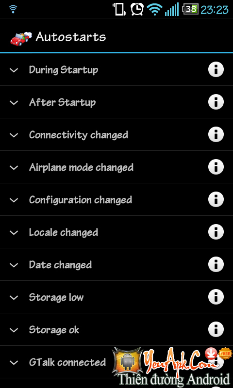 Autostarts paid – Ứng dụng theo dõi các ứng dụng chạy ngầm trên Android