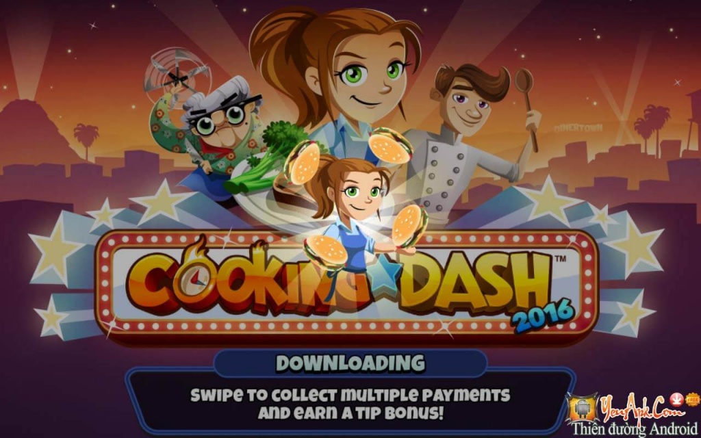 Cooking Dash mod tiền (money) – Game siêu đầu bếp cho Android