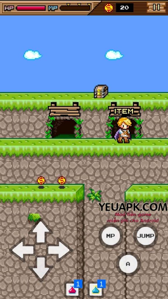 Forgotten Warrior mod [v1.0.5] – Game giải cứu công chúa cho Android