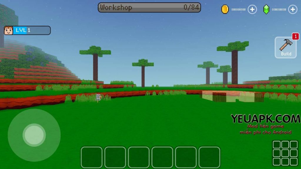 Block Craft 3D v2.21.21 mod vàng và kim cương (money gems) cho Android