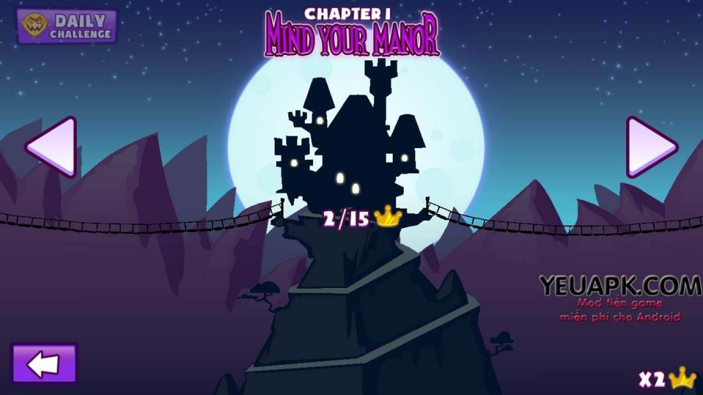 Castle Doombad v2.0 mod tiền – Game bảo vệ công chúa cho Android