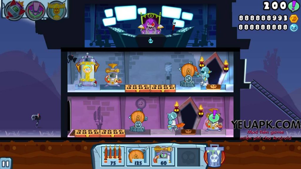 Castle Doombad v2.0 mod tiền – Game bảo vệ công chúa cho Android