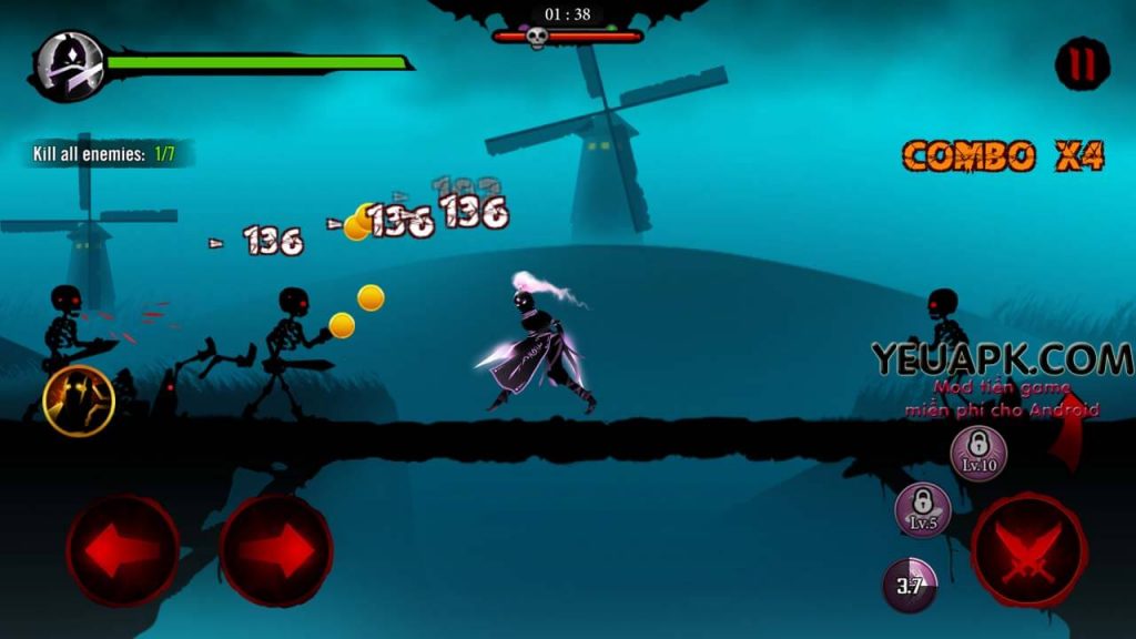Shadow Stickman mod kim cương (diamonds) – Game RPG đỉnh cho Android