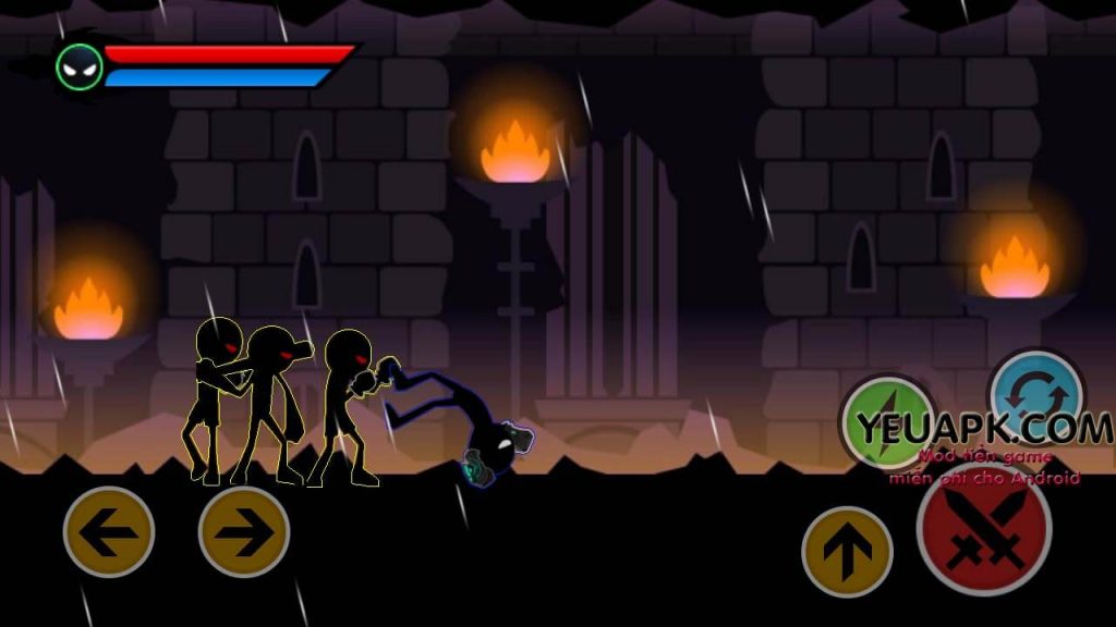 Urban Stickman Legends mod – Game đánh nhau đường phố cho Android