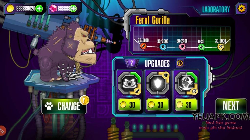 Mutant Rampage v1.1.1 mod kim cương (gems) – Game phá huỷ thành phố cho ...