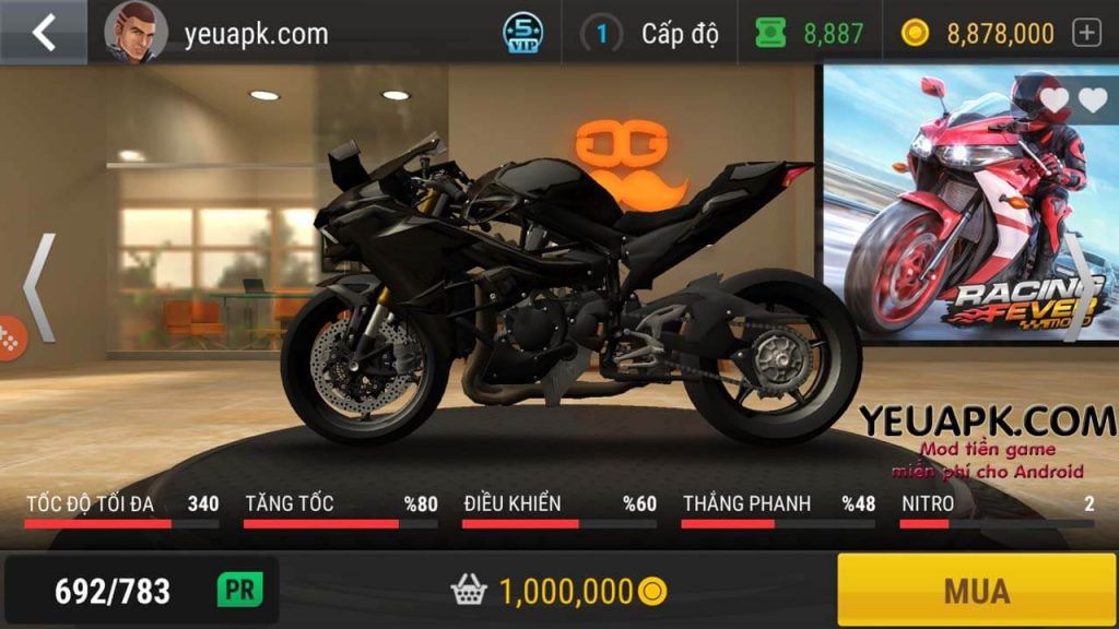 Racing Fever Moto mod kim cương (v1.56.0) – Game đua xe Tiếng Việt cho ...