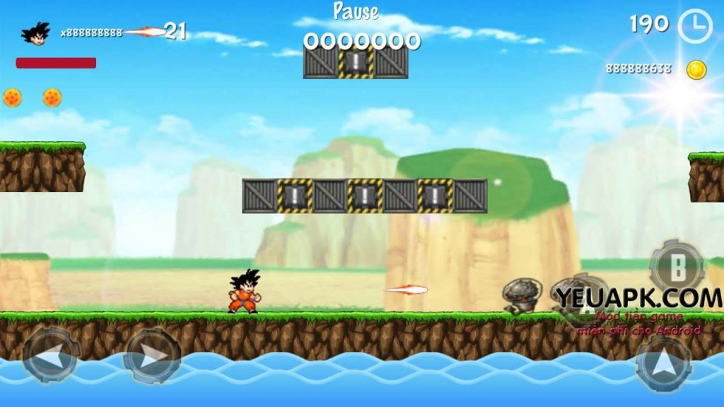 Adventure Goku v1.0 mod tiền (coins) – Game Goku ăn ngọc cho Android