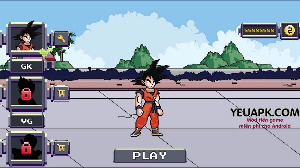 Đại Chiến Siêu Xayda Goku mod tiền (coins) – Game Saiyan Goku cho Android