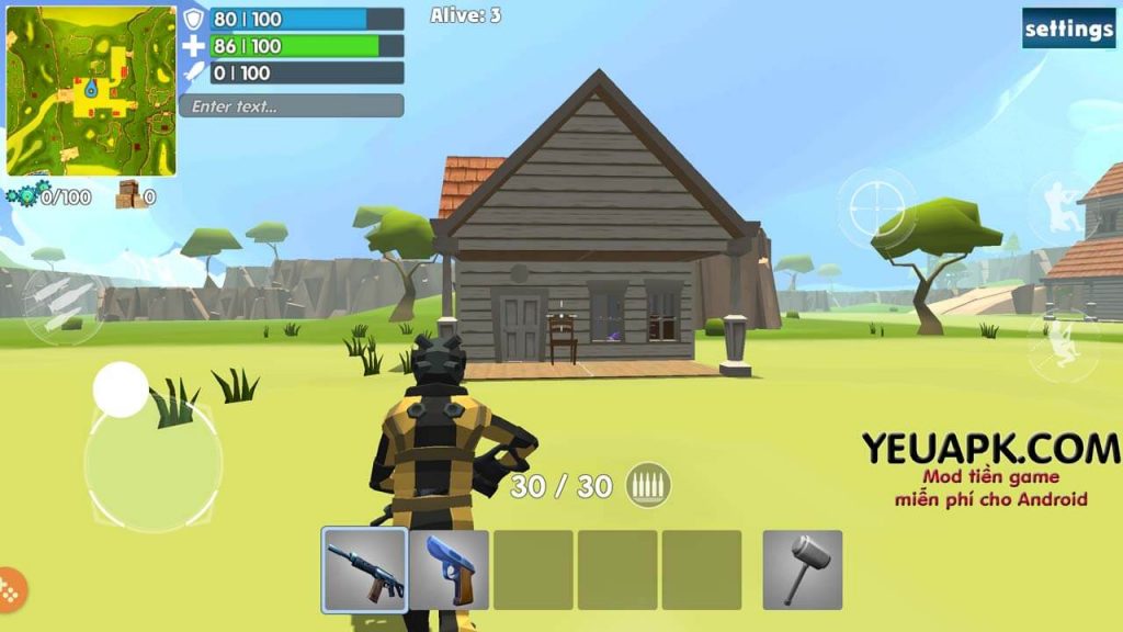 Rocket Royale mod tiền – Game bắn súng sinh tồn online cho Android