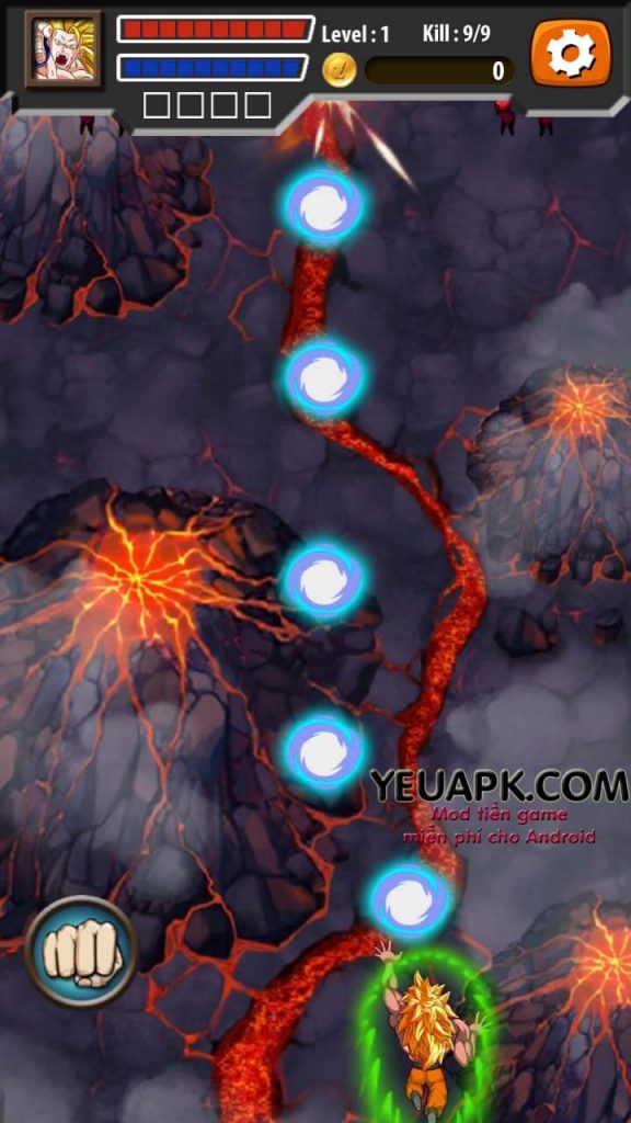 Goku Galaxy Battle mod tiền (coins) – Game Goku thiên hà cho Android