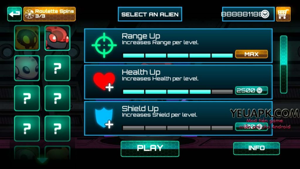 Agent Aliens v1.0.44 mod tiền (coins) & mở khoá (unlock) cho Android