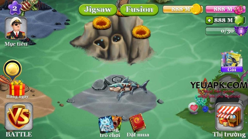 Sea Monster City mod kim cương (gems) – Game thành phố quái vật biển ...