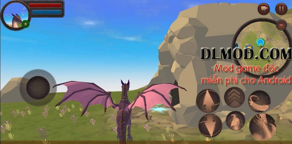 Dragon Simulator 3D mod tiền (money) – Game hoá thân rồng thần cho Android