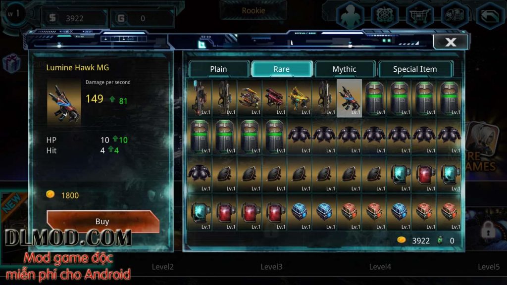 Alien Zone Plus HD mod tiền (money) mới nhất cho Android