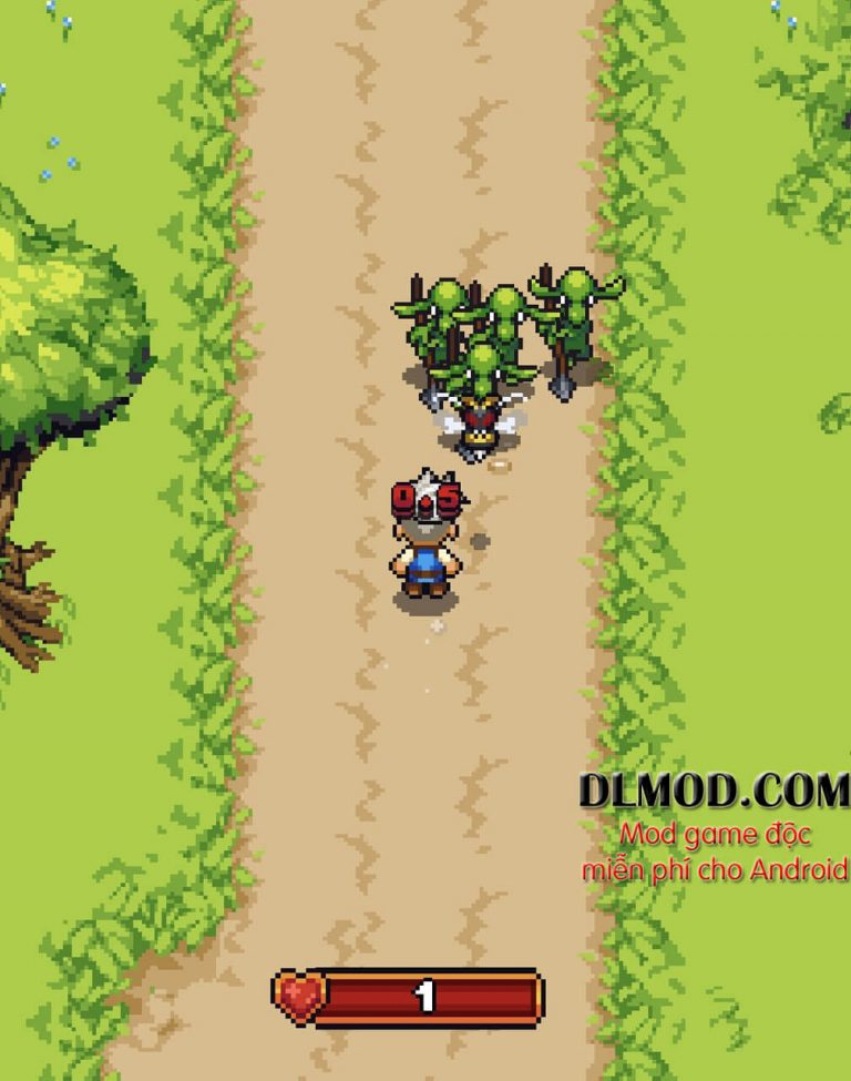 Dash Quest Heroes mod – Game pixel RPG vượt ải cho Android