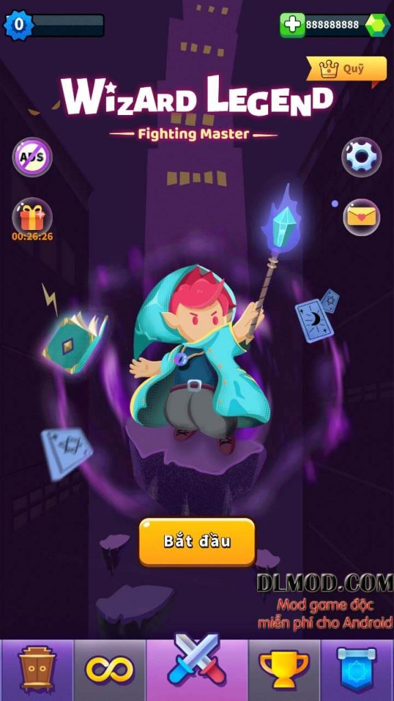 Wizard Legend mod tiền (money) – Game RPG phù thuỷ huyền thoại cho Android