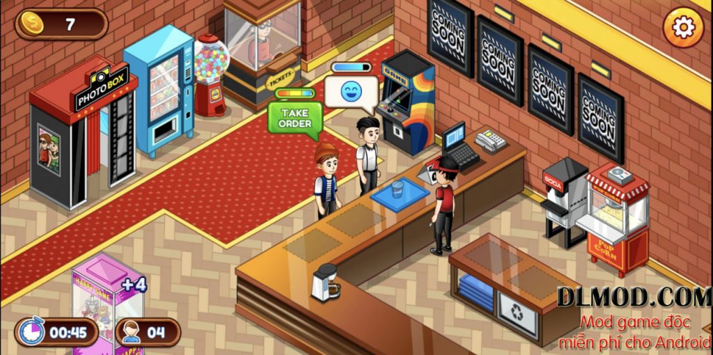 Cinema Panic 2 mod tiền (money) – Game thử làm rạp phim cho Android