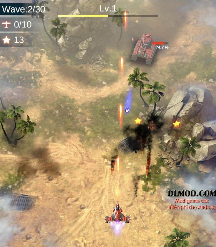 Wing Fighter mod tiền (money) – Game chúa tể bầu trời cho Android