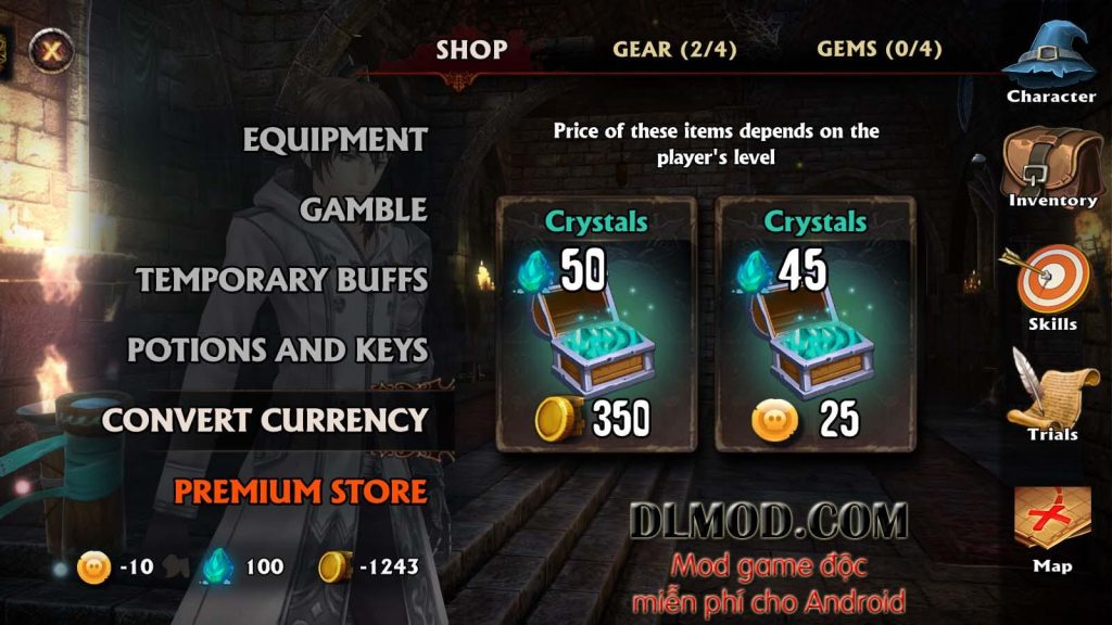 Dark Plane mod tiền (money) – Game RPG vùng đất tối cho Android