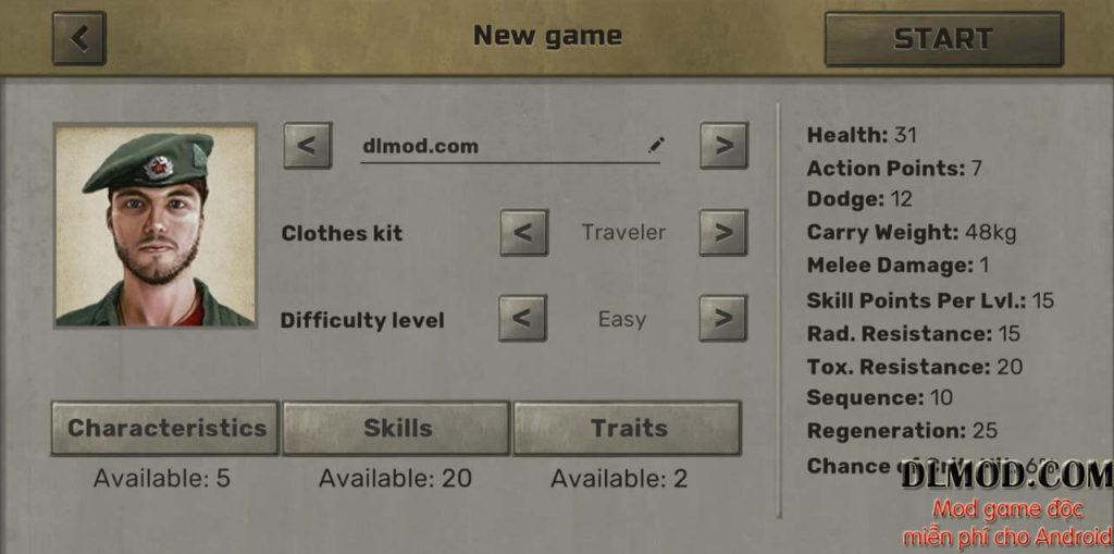 Atom RPG mod tiền (money) – Game 60 giờ tận thế 3GB cho Android