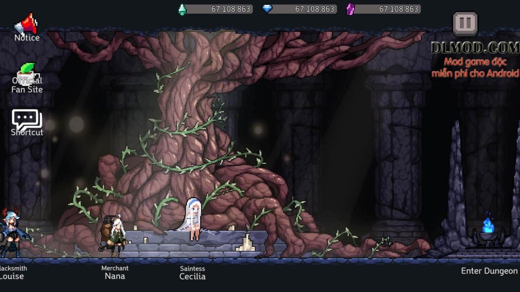 Dungeon Slasher mod tiền (money) – Game huỷ diệt ngục tối cho Android