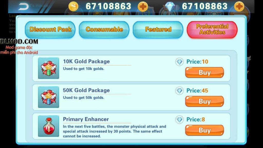 Monster Storm2 mod tiền (money) – Game cơn bão quái vật cho Android