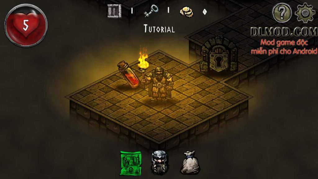 Dungeon of Dark mod tiền (money) – Game quái vật bóng tối cho Android