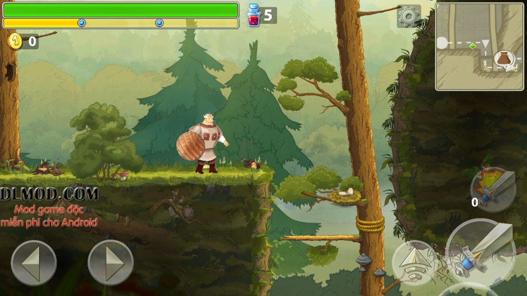 Heroes Adventure mod tiền (money) – Game chiến binh vượt ải cho Android