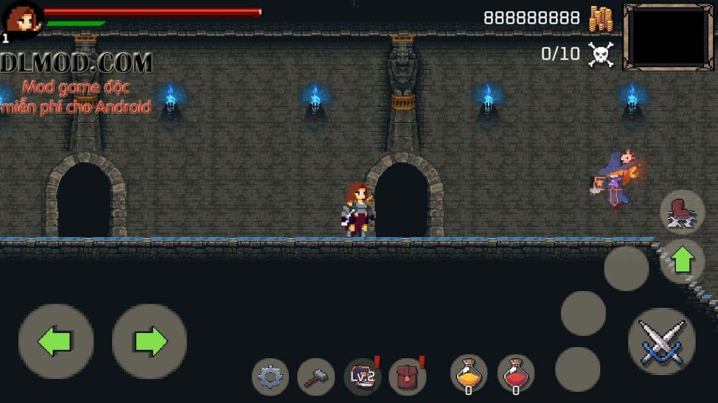 Dungeon Warrior mod tiền (money) – Game Chiến Binh Ngục Tối cho Android